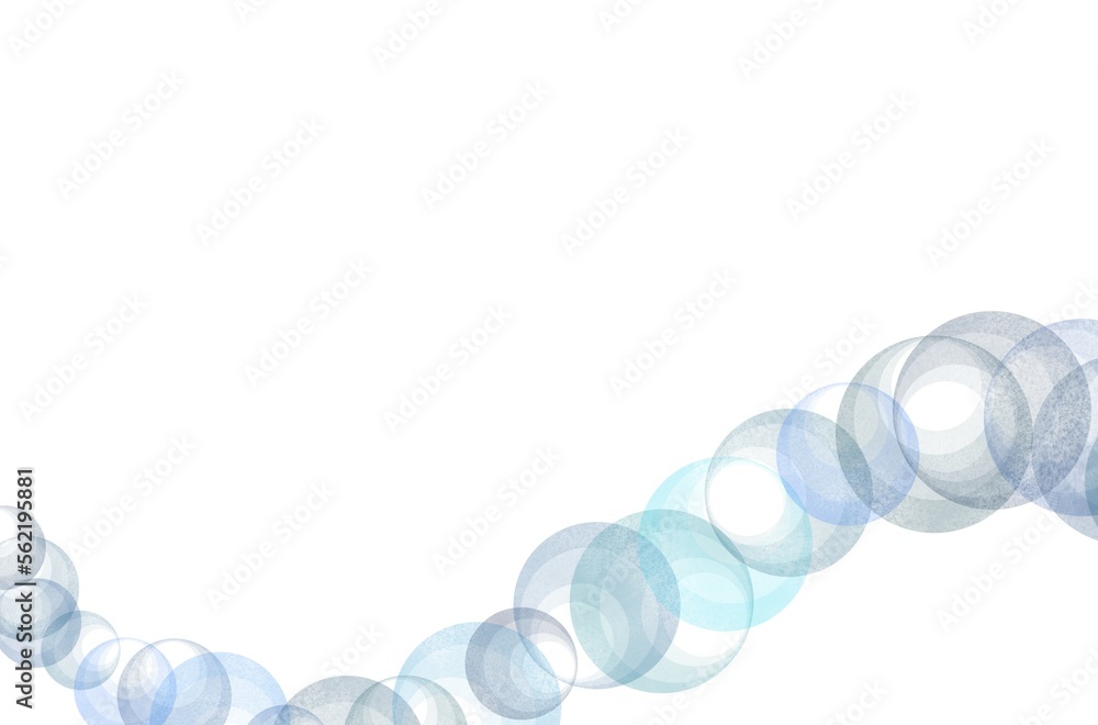 Abstract bubble water on white background, water flowing background ...