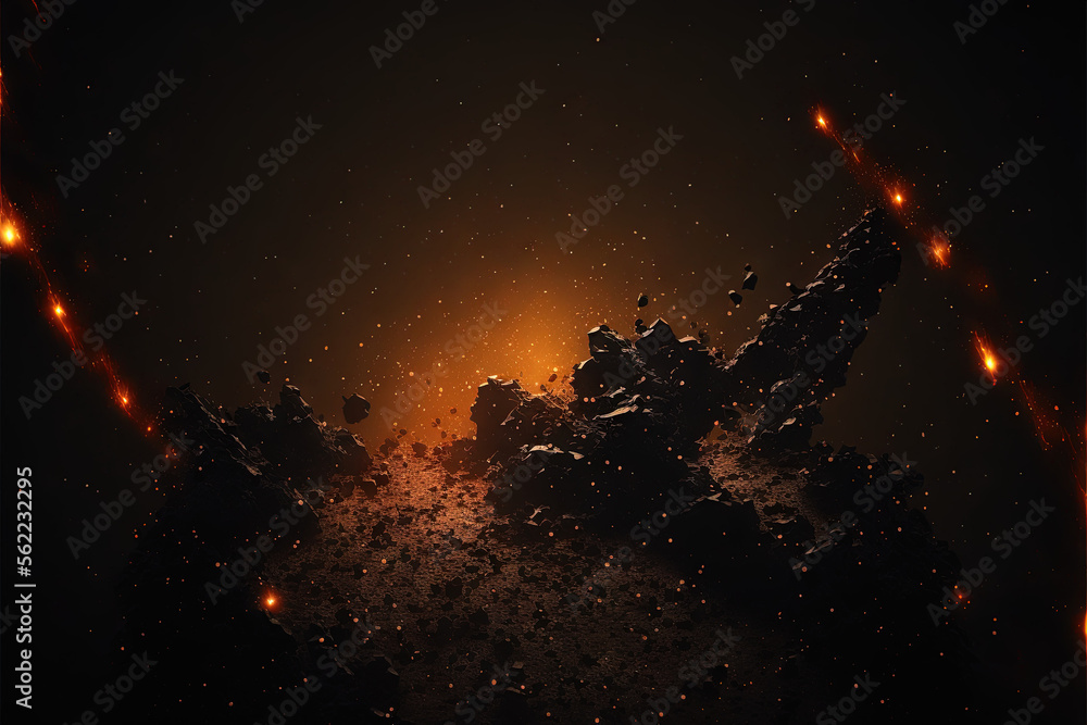 explosion of fire negative space background - free space wallpaper ...