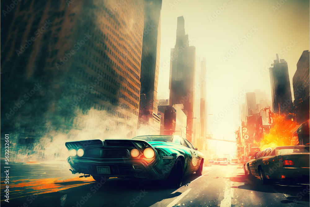 car in the city negative space background - free space wallpaper ...
