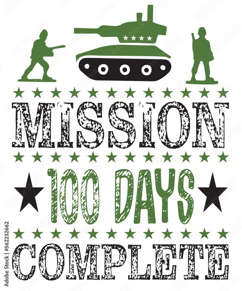 Mission 100 Days Complete svg, 100 days of school png, 100th day of ...