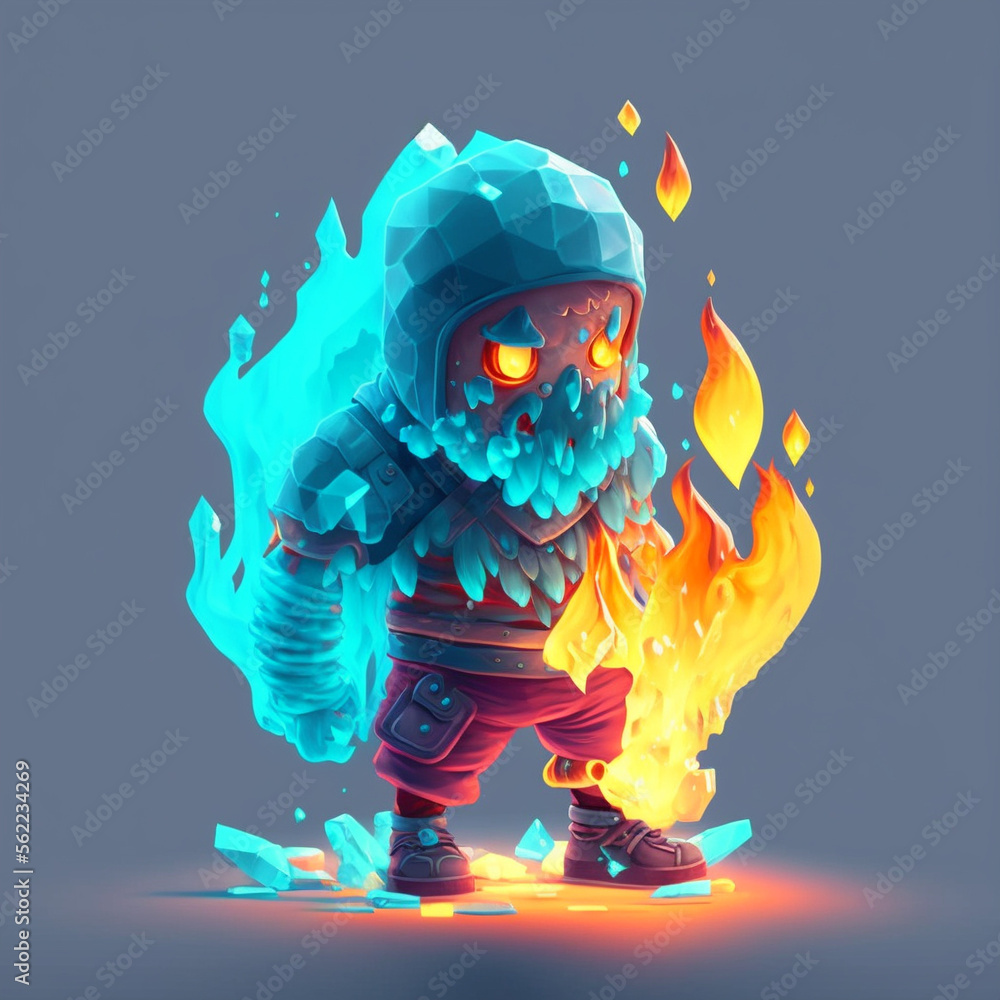 2D Game Character, Game Assets, 2D Character Sprrite Stock Illustration ...