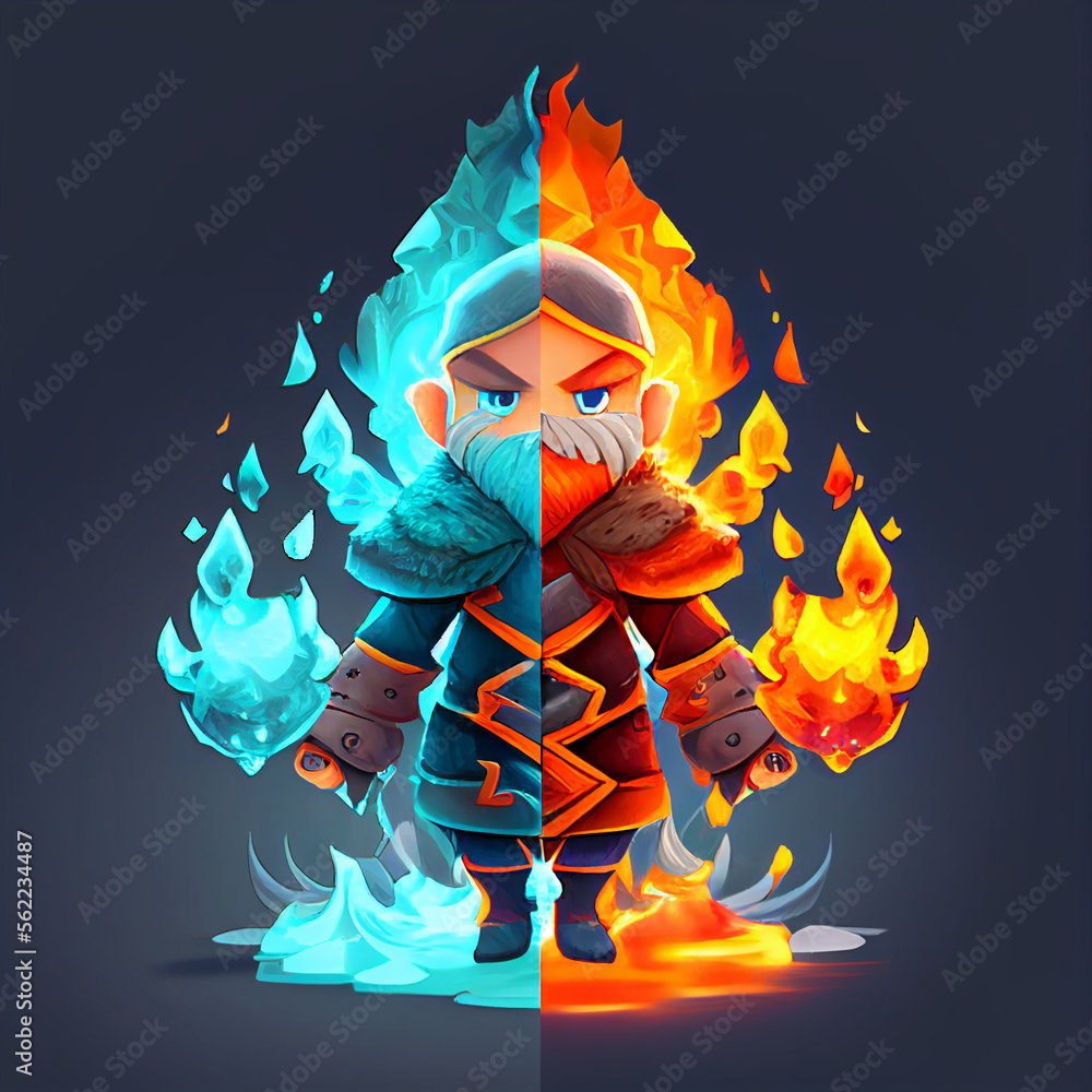 2D Game Character, Game Assets, 2D Character Sprrite Stock Illustration ...