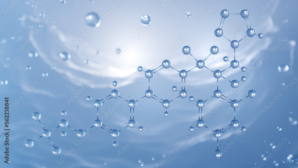 oteseconazole molecular structure, 3d model molecule, Antifungal drug ...