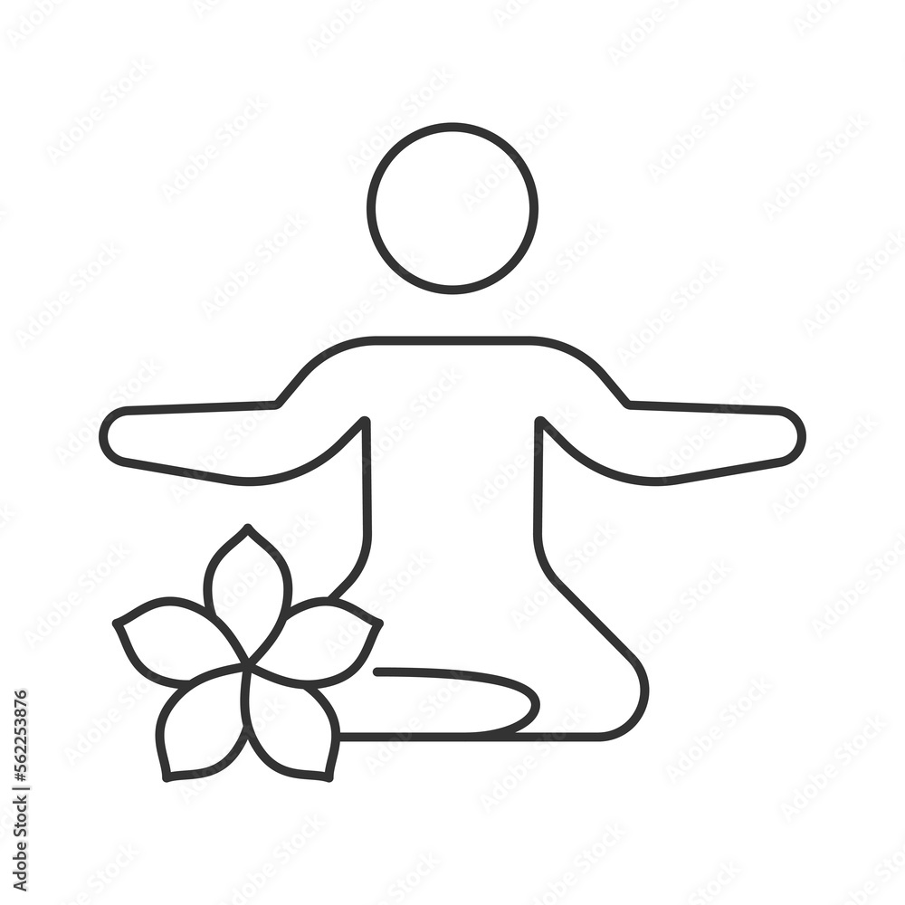 Relaxation vector icon. Line sign for mobile concept and web design ...