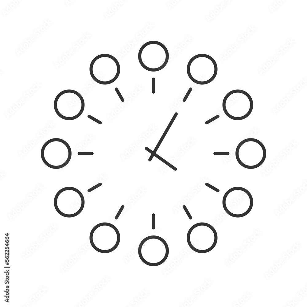 Routine vector icon. Line sign for mobile concept and web design ...