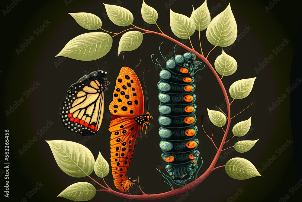 Life cycle of colour segeant butterfly ( Athyma nefte ) from ...