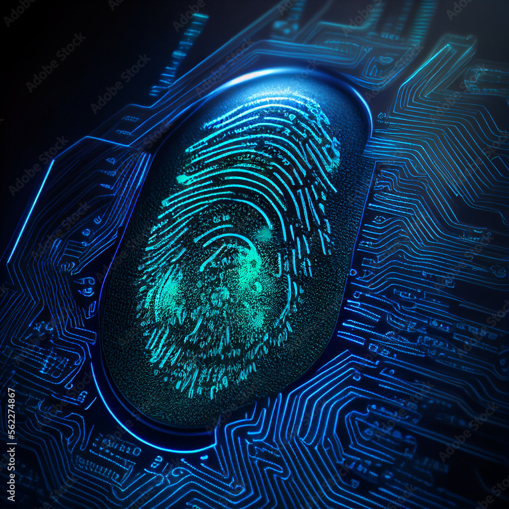 Fingerprint scanning, biometric authentication, cybersecurity and ...