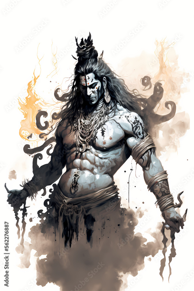 Lord Shiva illustration, Maha Shiva ratri background, Maha Shiva ratri ...