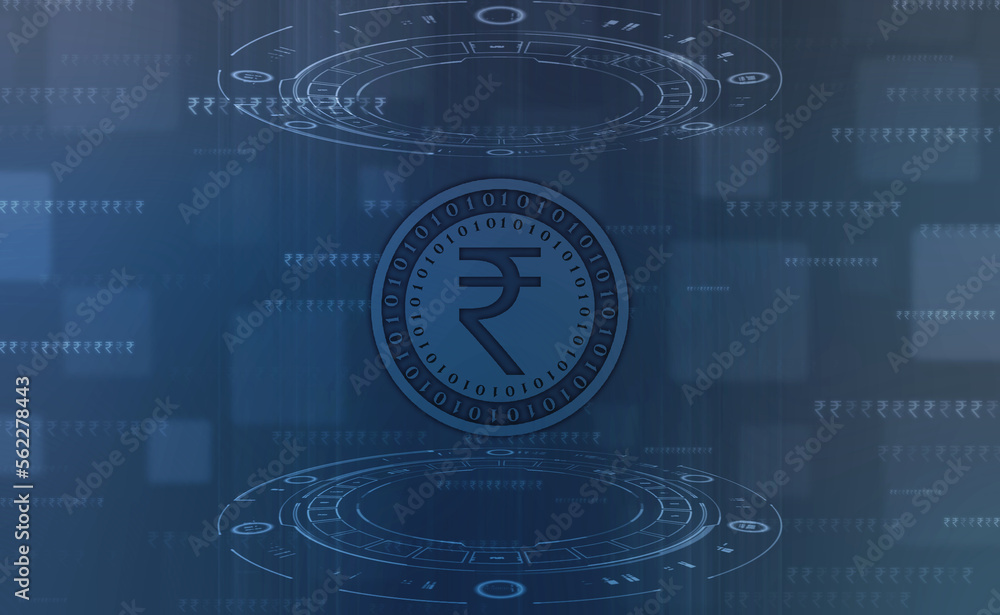 Indian Rupee symbol on financial Background, Growth of Indian stock ...