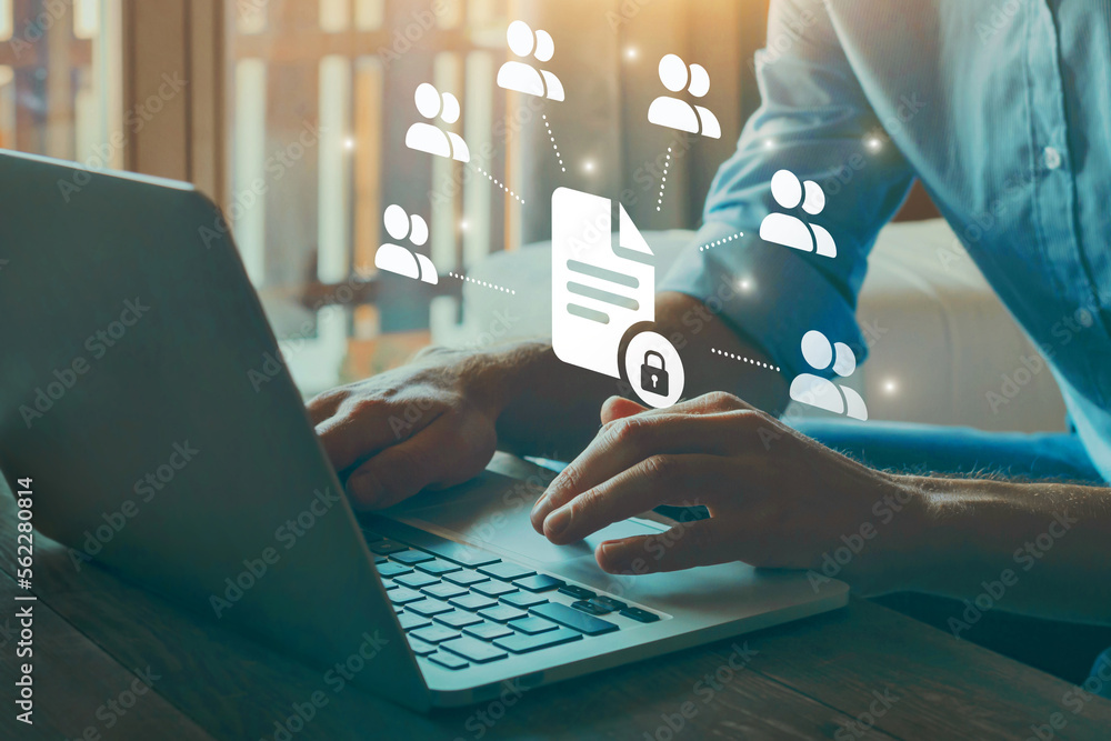 Corporate data management system (DMS) and document management concept ...