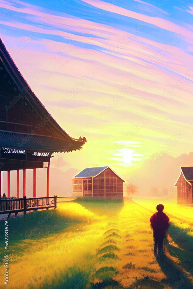 Beautiful vertical image for your creative projects. For portraying ...