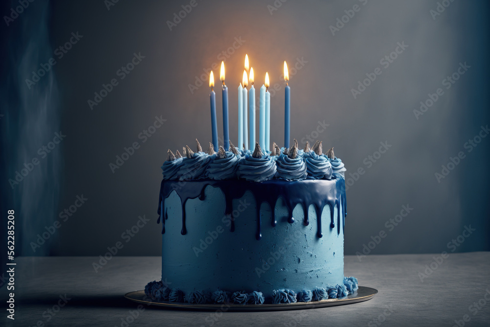 Blue Flame Cake