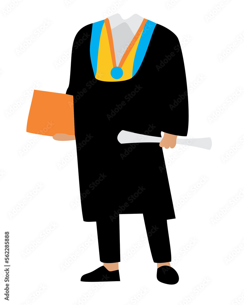 happy graduation illustration man for design graduate Stock ...
