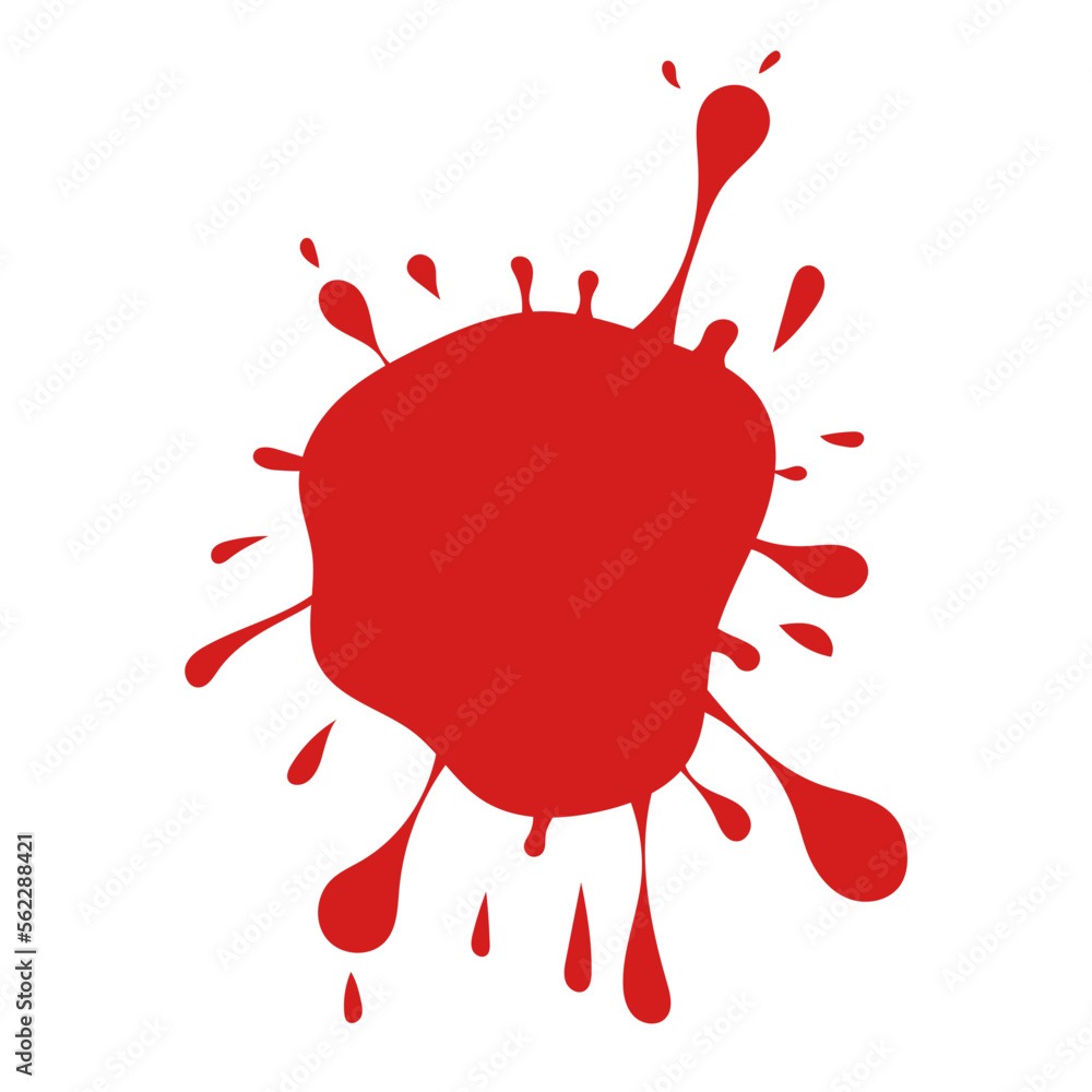 Red splash Stock Vector | Adobe Stock