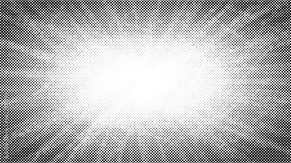 Halftone radial texture. Comic style grain background. Pop art faded ...