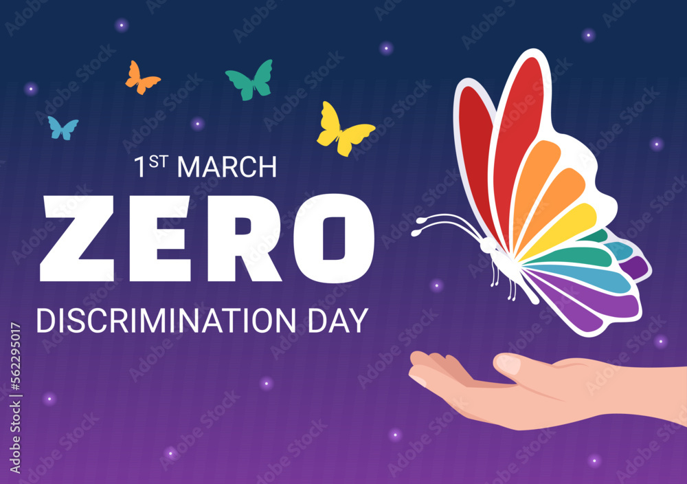 Zero Discrimination Day Illustration with Different People and ...