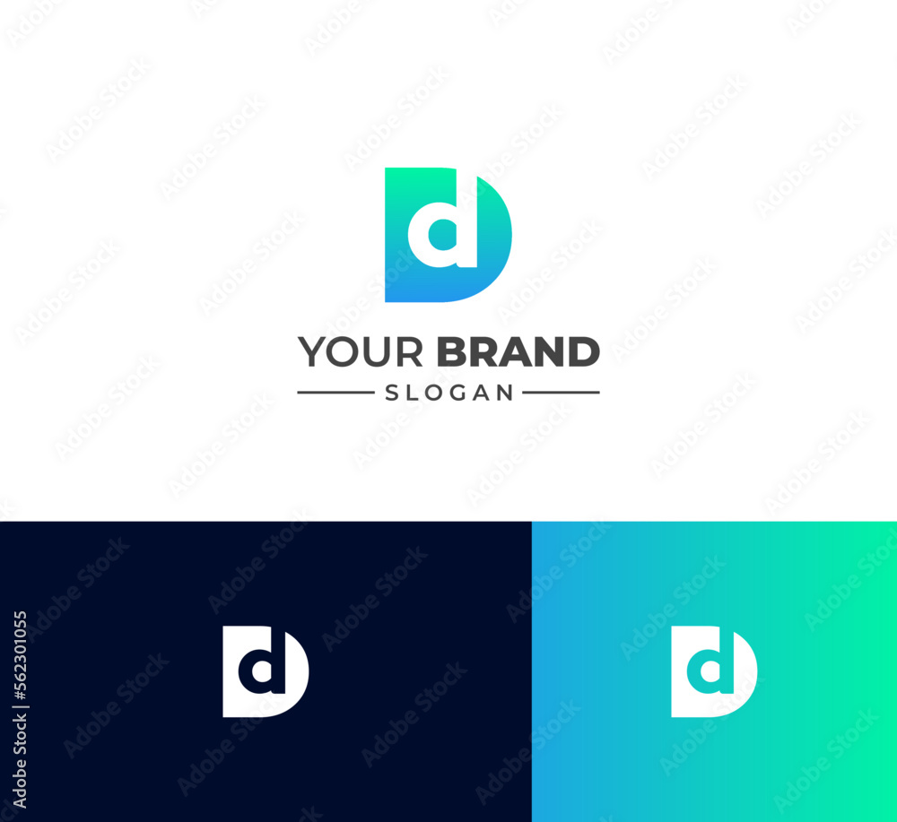 DD letter logo design template elements. Modern abstract digital alphabet letter logo. Vector ...