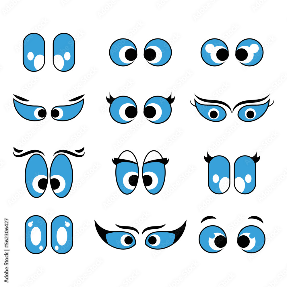 Cartoon Human Eyes