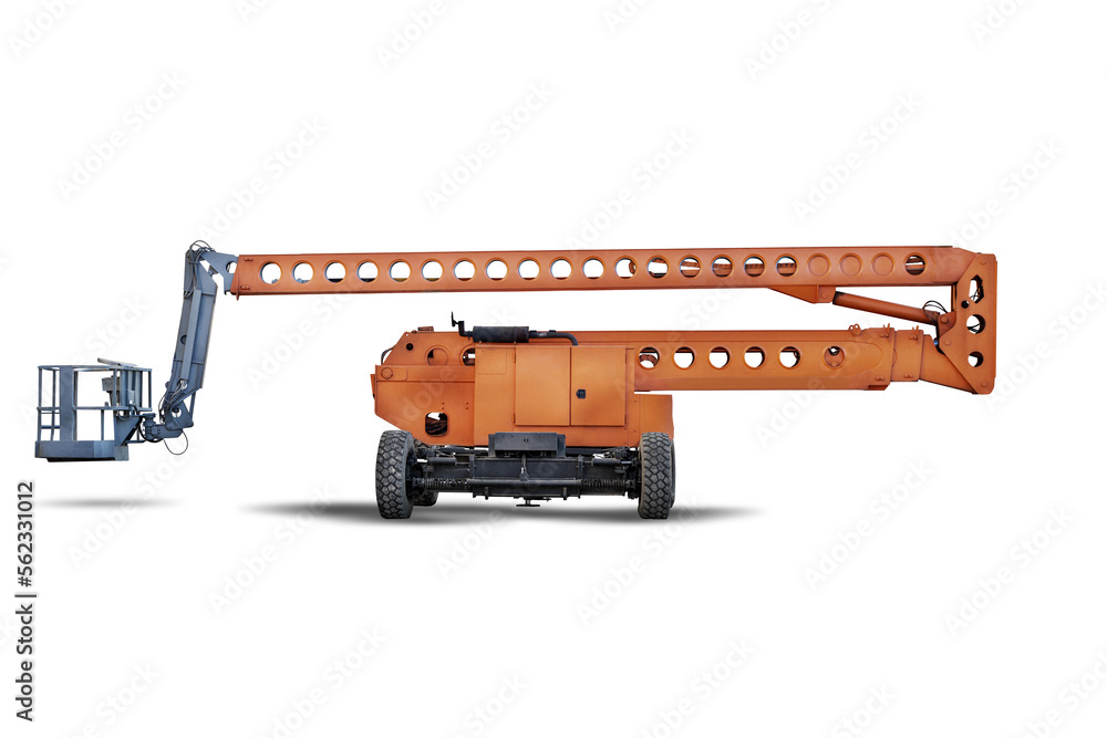 Construction telescopic tower or work platform for people to work at ...