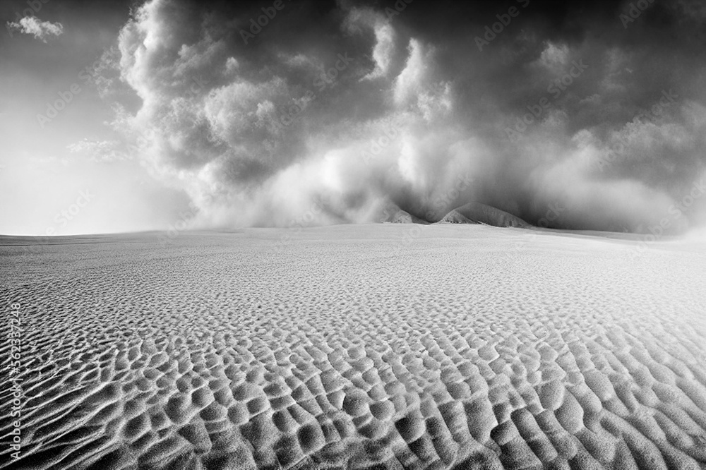 sandstorm in teh desert Stock Photo | Adobe Stock