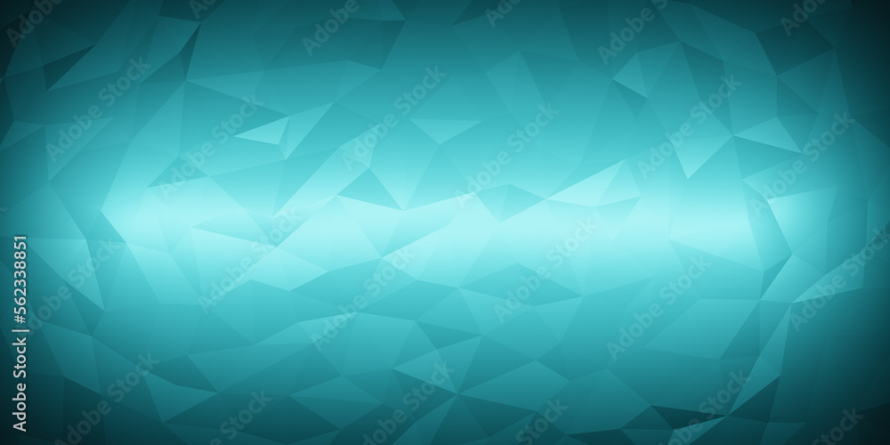 Turquoise polygons background, polygonal abstract wallpaper with geometric shapes and texture ...