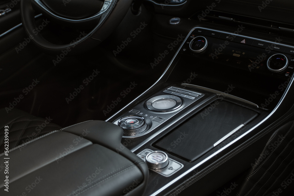 Moscow, Russia - December 04, 2021, Genesis GV80 (JX1), interior view ...