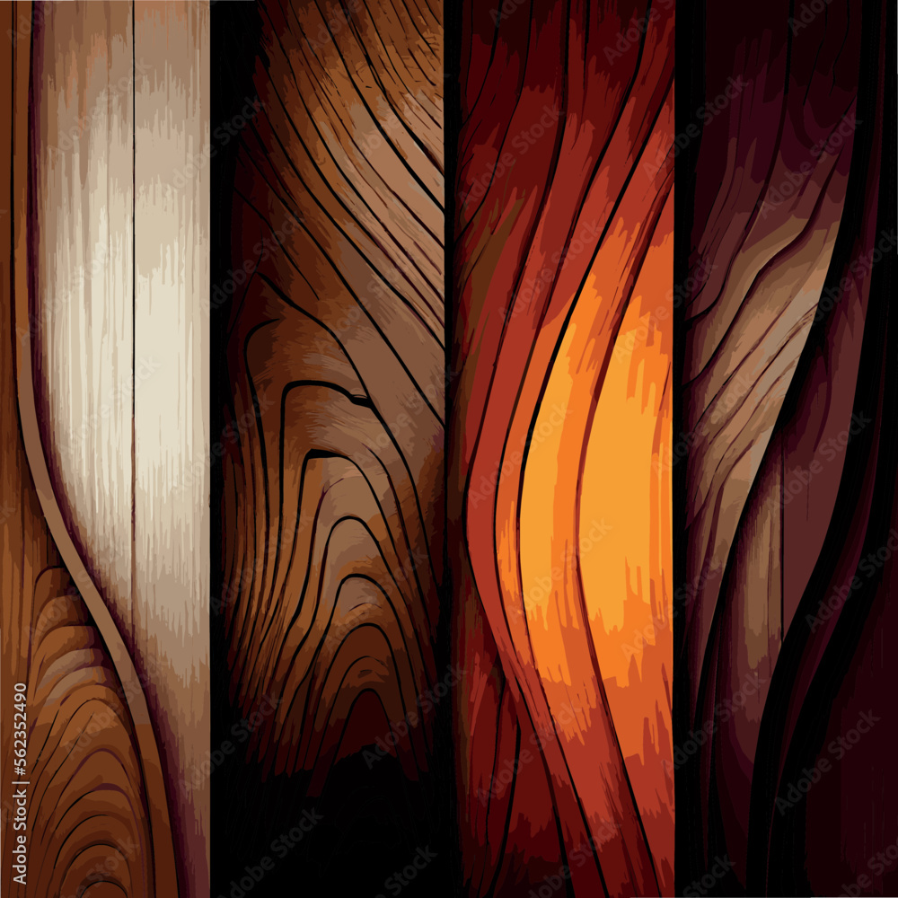 Realistic wood texture plank background, fiber texture pattern - Vector ...