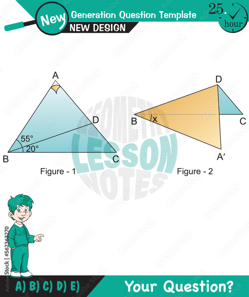 Geometry, angles in straight, angles in plane, next generation question ...