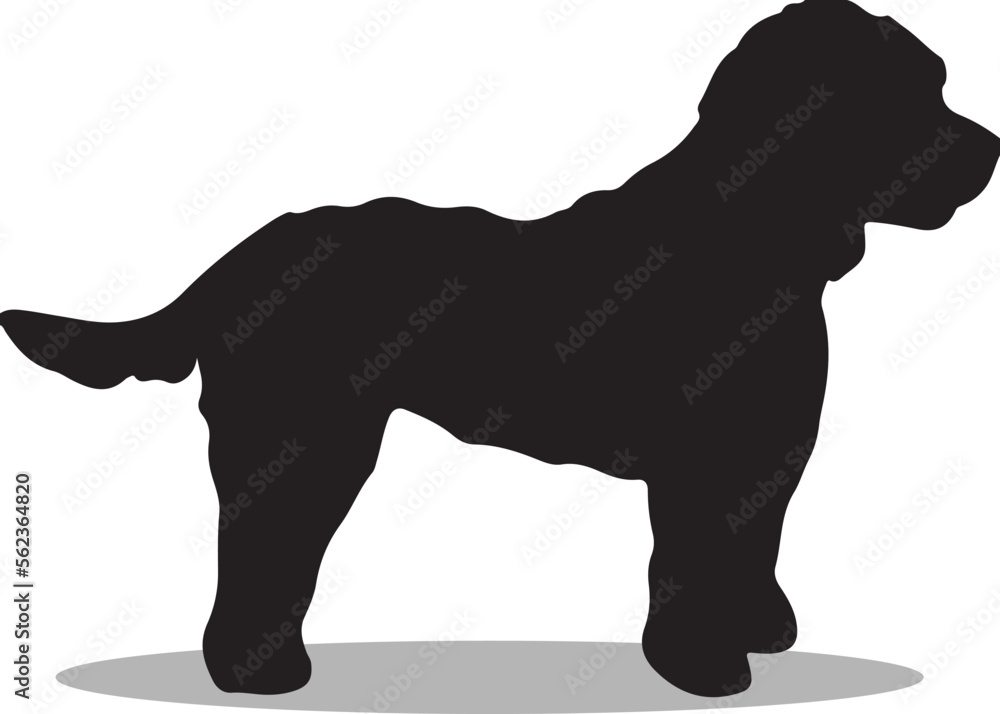 Cockapoo Silhouette, cute Cockapoo Vector Silhouette, Cute Cockapoo ...