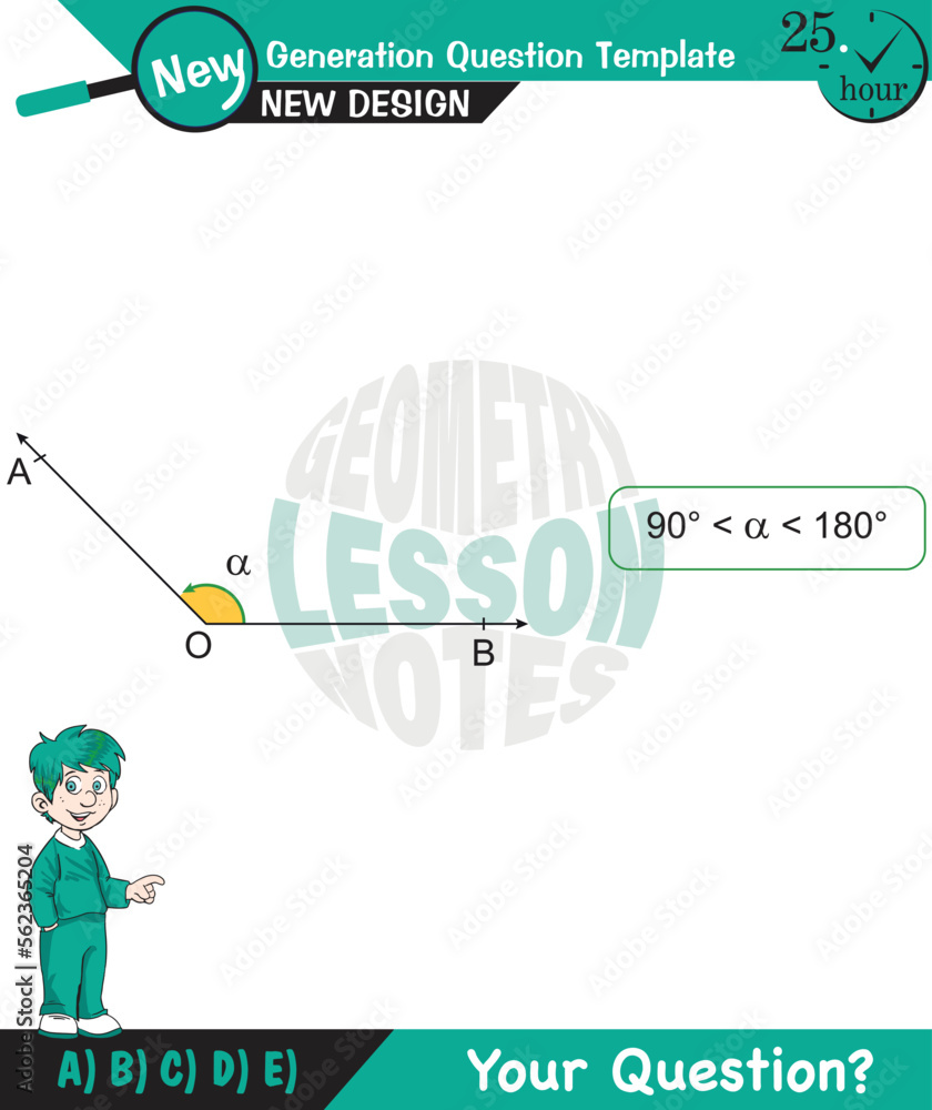 Geometry, angles in straight, angles in plane, next generation question ...