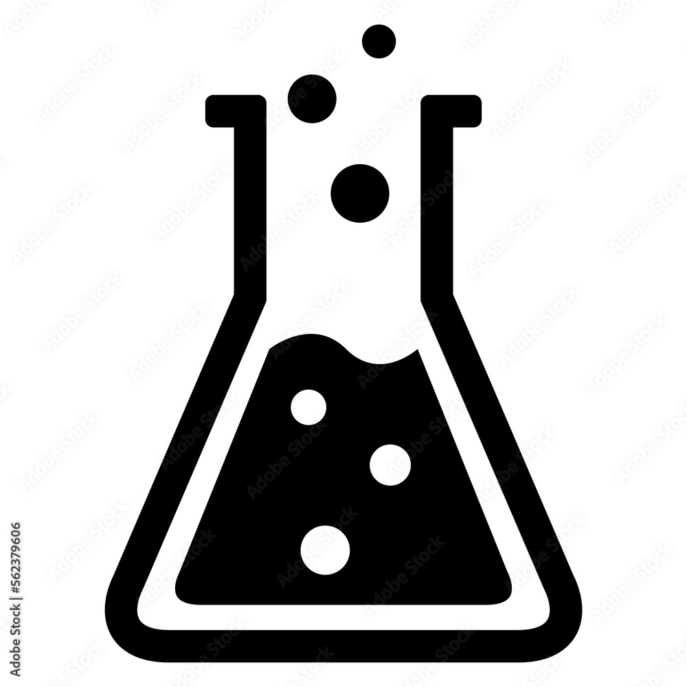 Logo laboratorio de investigación de ciencias químicas. Icono ...