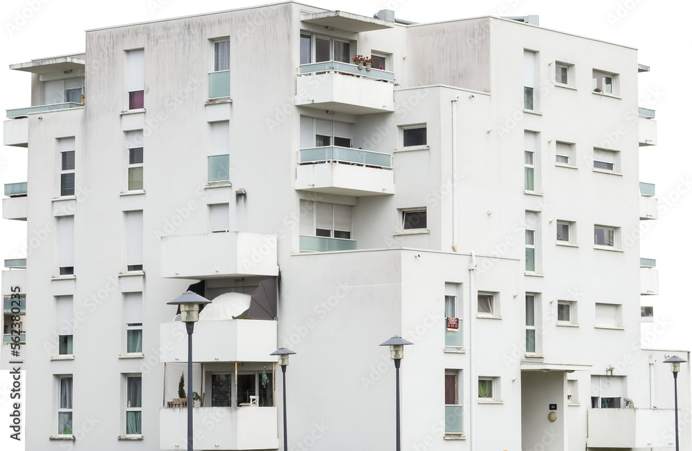 Isolated PNG cutout of a residential building on a transparent ...