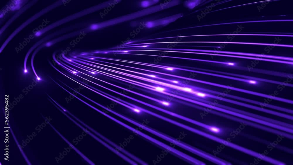 Abstract Technology Light Strokes Background/ 4k animation of abstract ...
