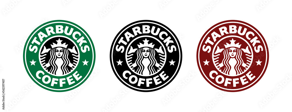 Starbucks Coffee logotype. American coffee company and coffee shop ...