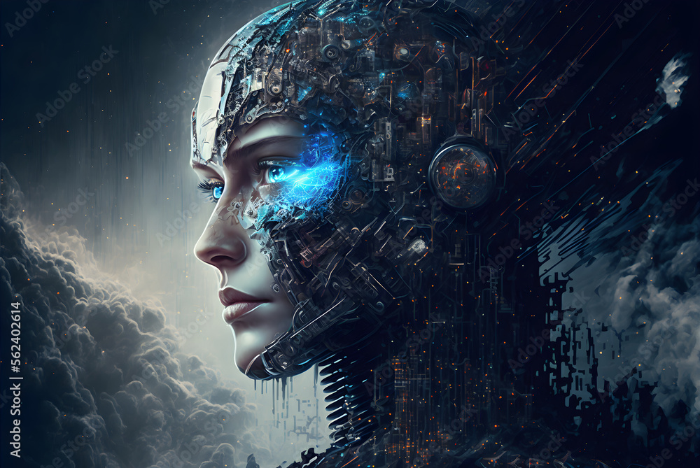 Half Robot Half Woman