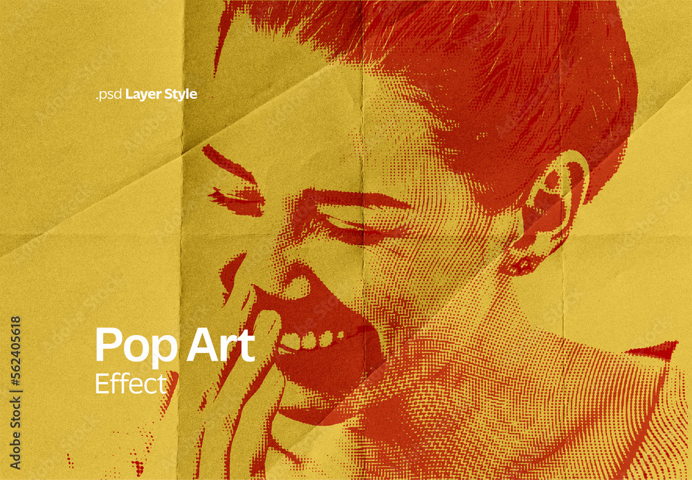 Pop Art Photo Effect 素材庫範本 | Adobe Stock