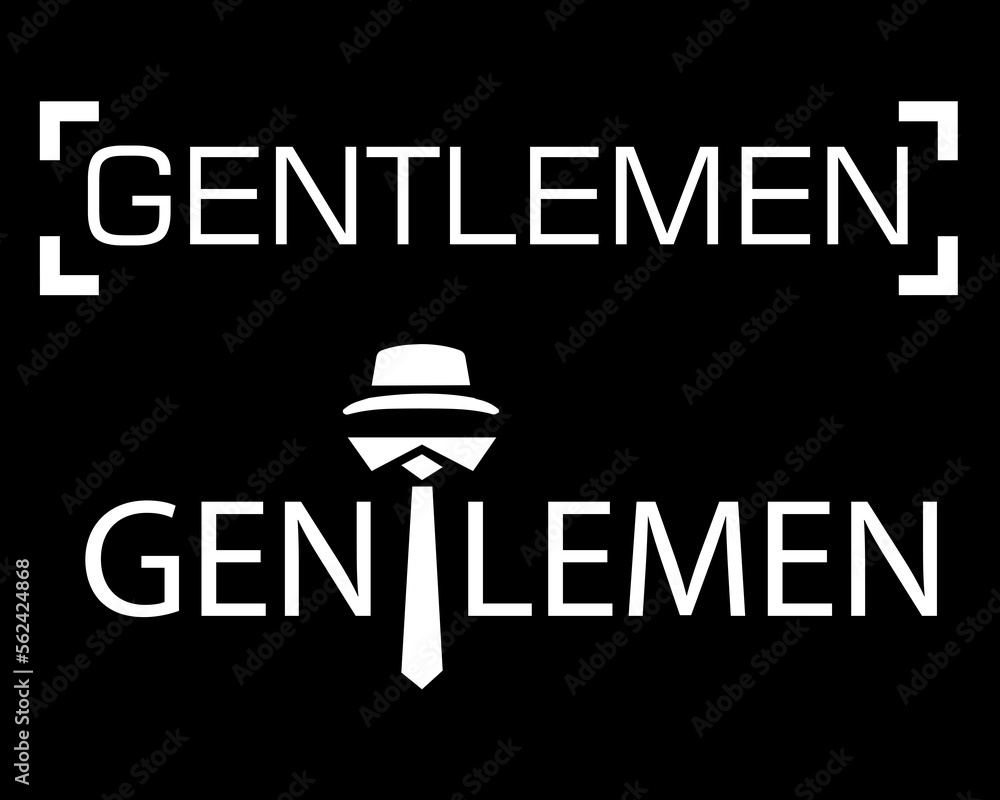 Gentlemen logo Illustration, Men logo, Cloth logo, Brand logo, Fashion ...