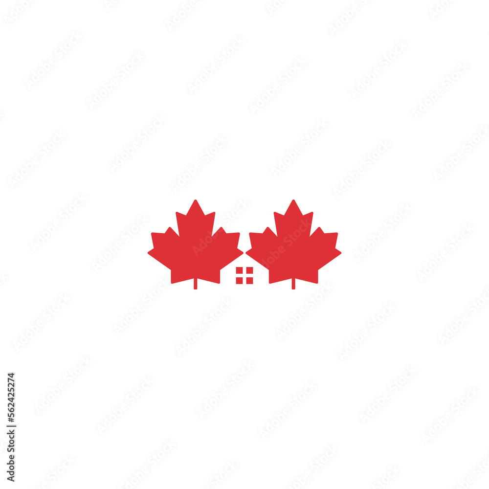 Maple House Logo Stock Vector | Adobe Stock