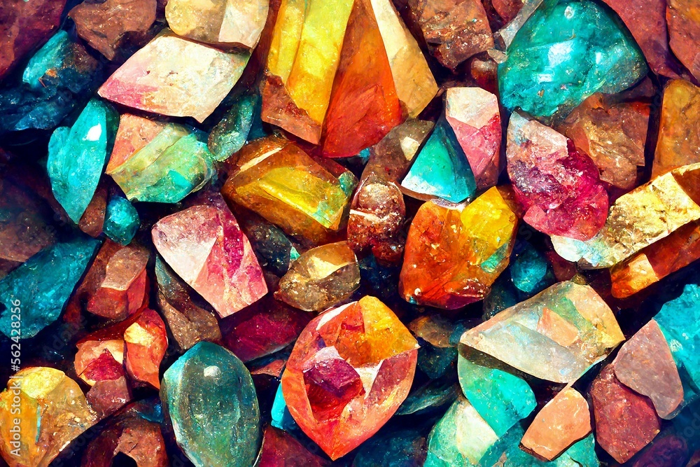 différentes pierre précieuses et semi précieuse pour illustrer la ...