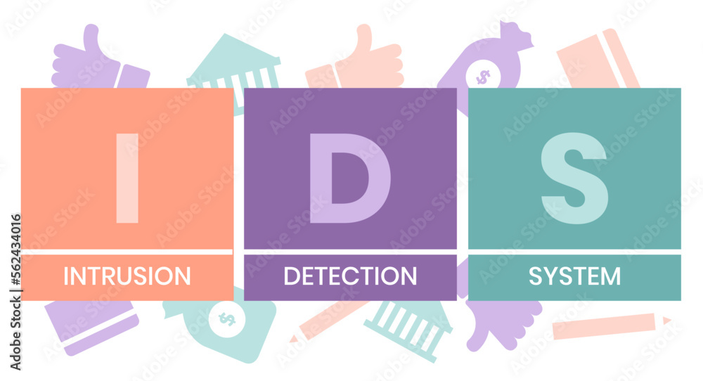 IDS - Intrusion Detection System acronym. business concept background ...