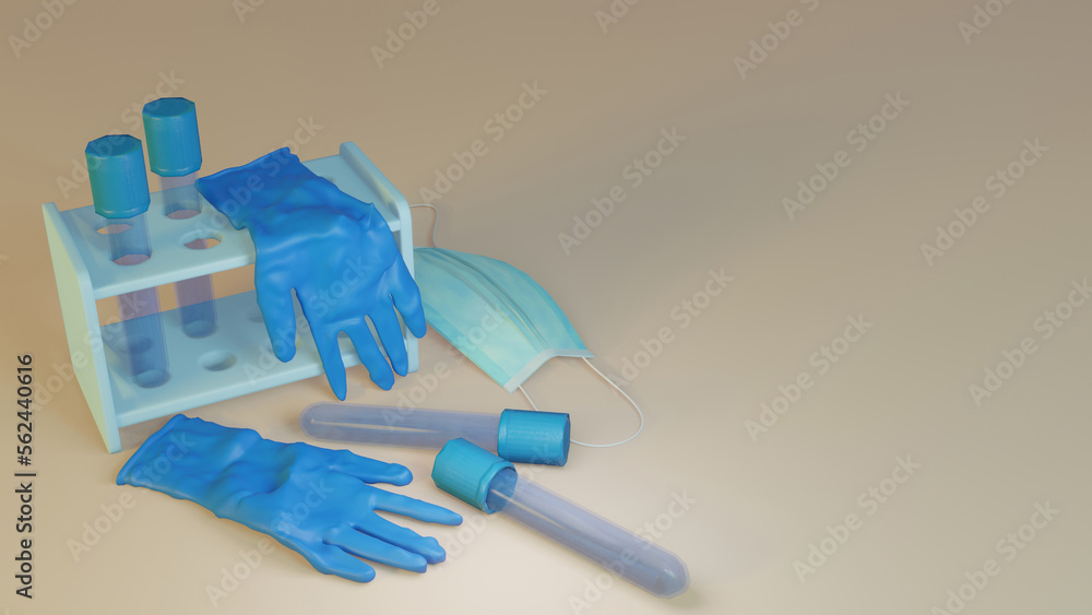 3d render background for medical clinics, laboratories, pharmaceutical ...