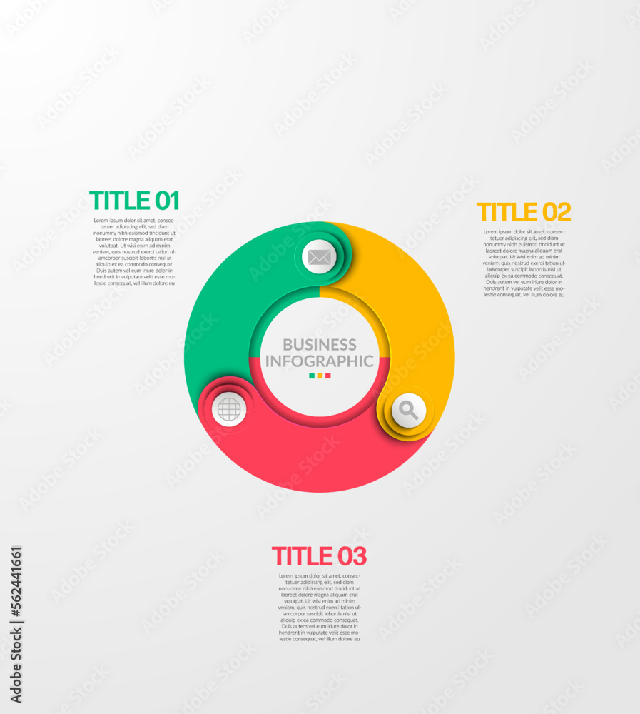 Vector circle infographic, cycle diagram, graph, presentation chart ...