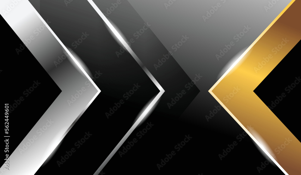 Silver gold luxury background modern design Stock Vector | Adobe Stock