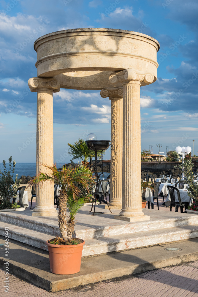 Giardini Naxos, Sicily, Italy - June 09, 2022: Olympic temple ...