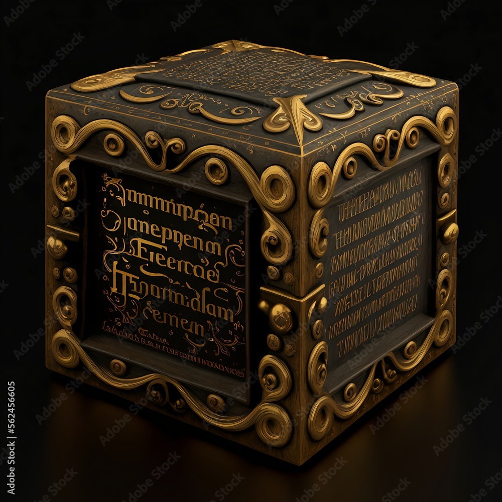 Pandora's Box Illustration Generated by Artificial Intelligence Stock ...