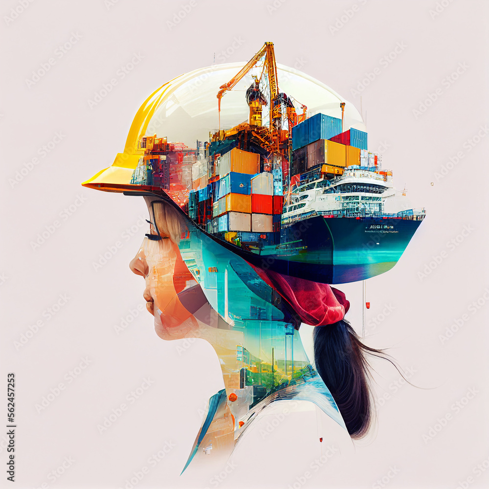 Future of Container ship loading and unloading, Cargo construction ...