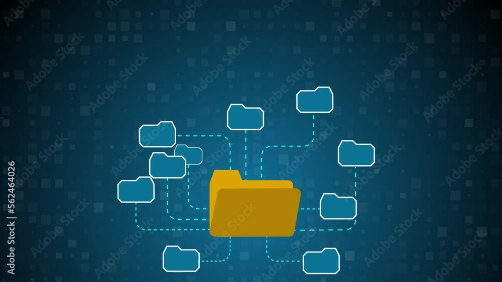 The appearance of folders for files, futuristic folders. folder icons ...