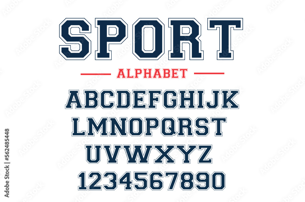 Sports minimal tech font letter set. Luxury vector typeface for company ...