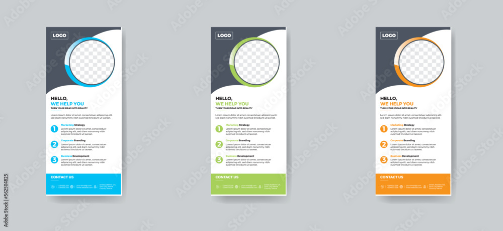 Creative Modern Corporate DL Flyer Design. DL Flyer design. Pink ...