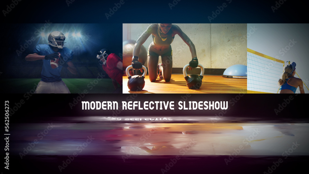 Modern Reflective Slideshow Stock Template | Adobe Stock